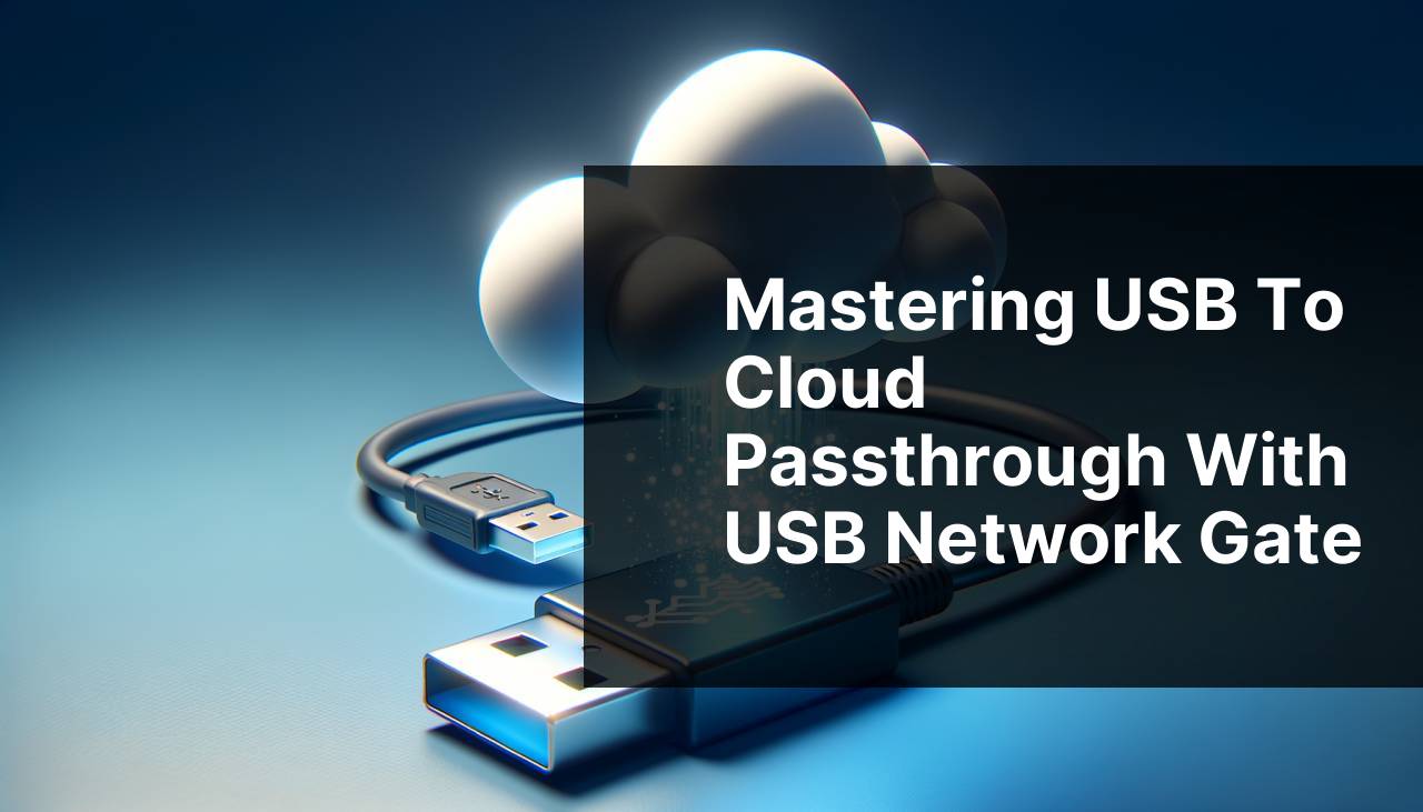Mastering USB to Cloud Passthrough with USB Network Gate